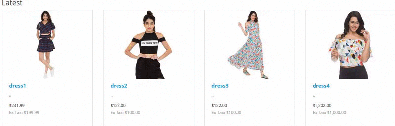 OpenCart - Front / Back image